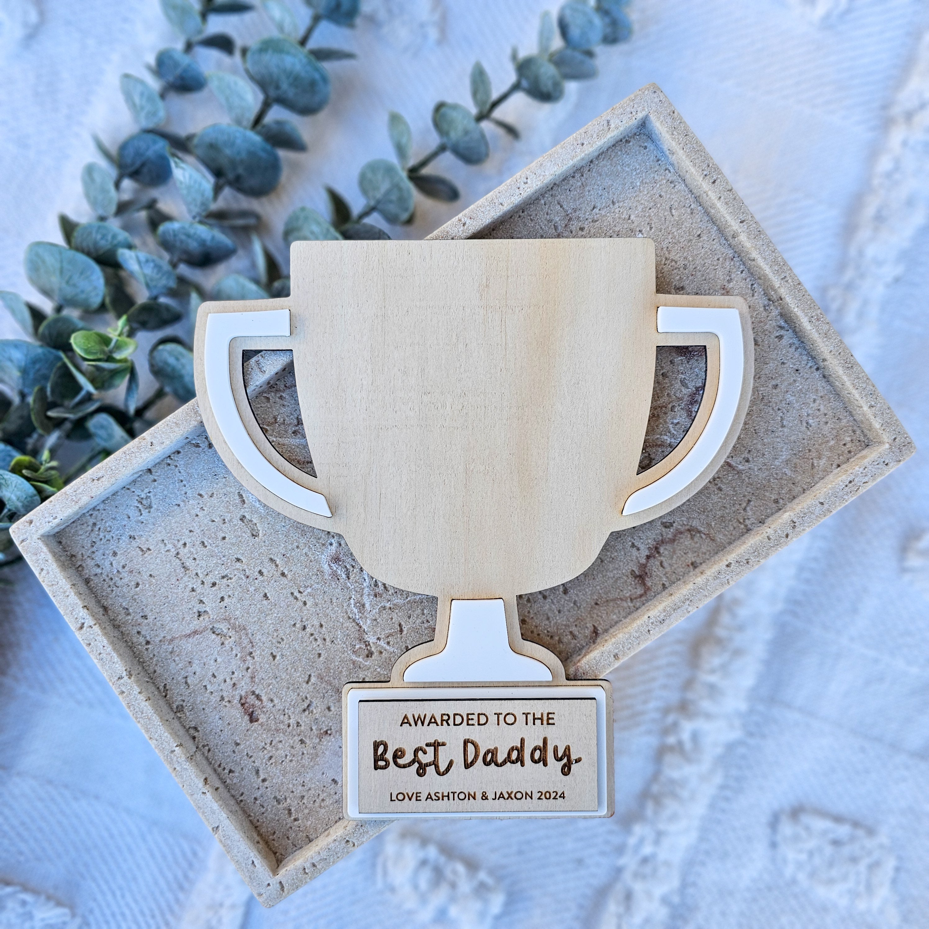 Best Daddy/Grandpa Trophy – Love, Abby
