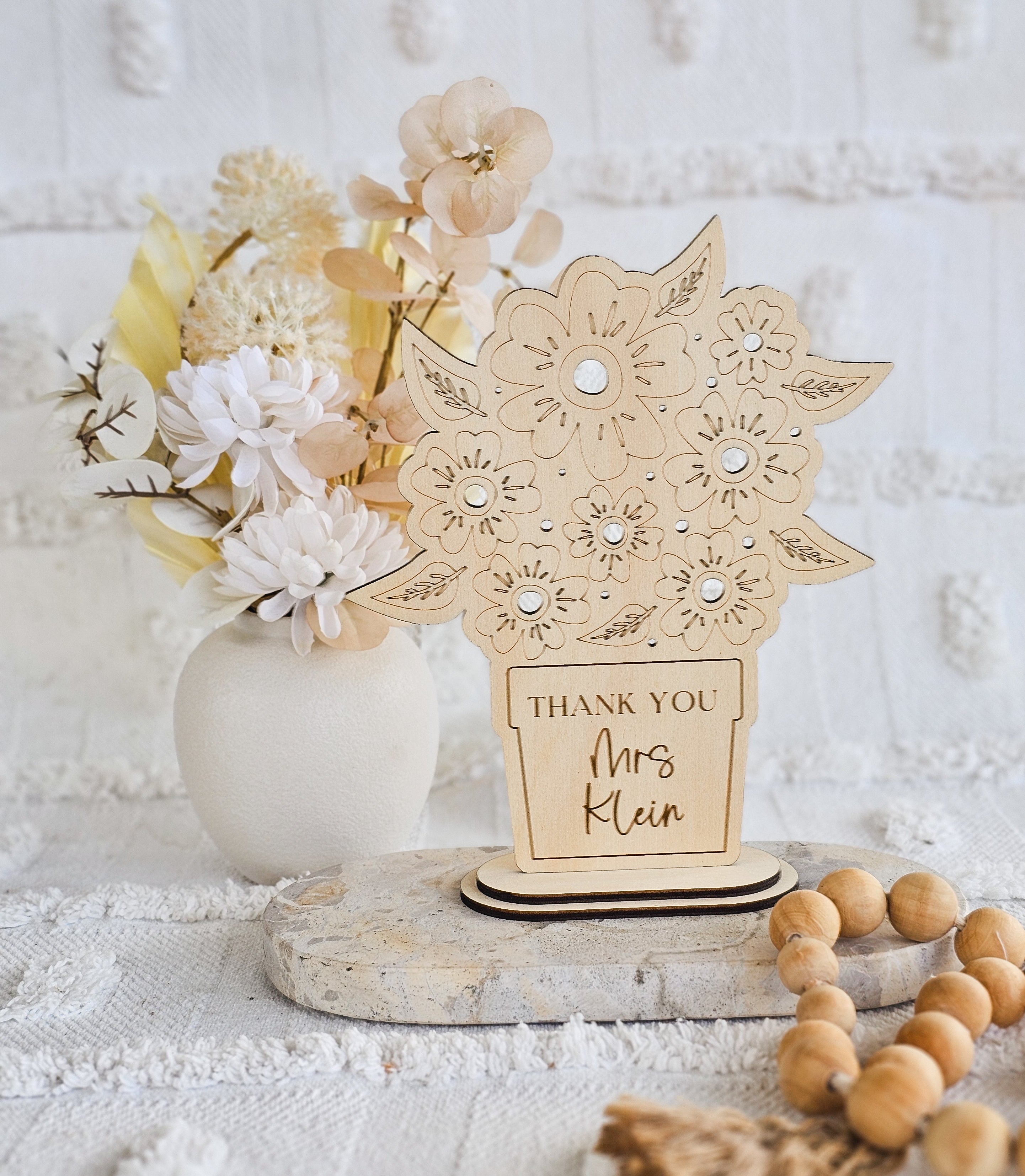 Timber Flower Holder for Teachers – Love, Abby