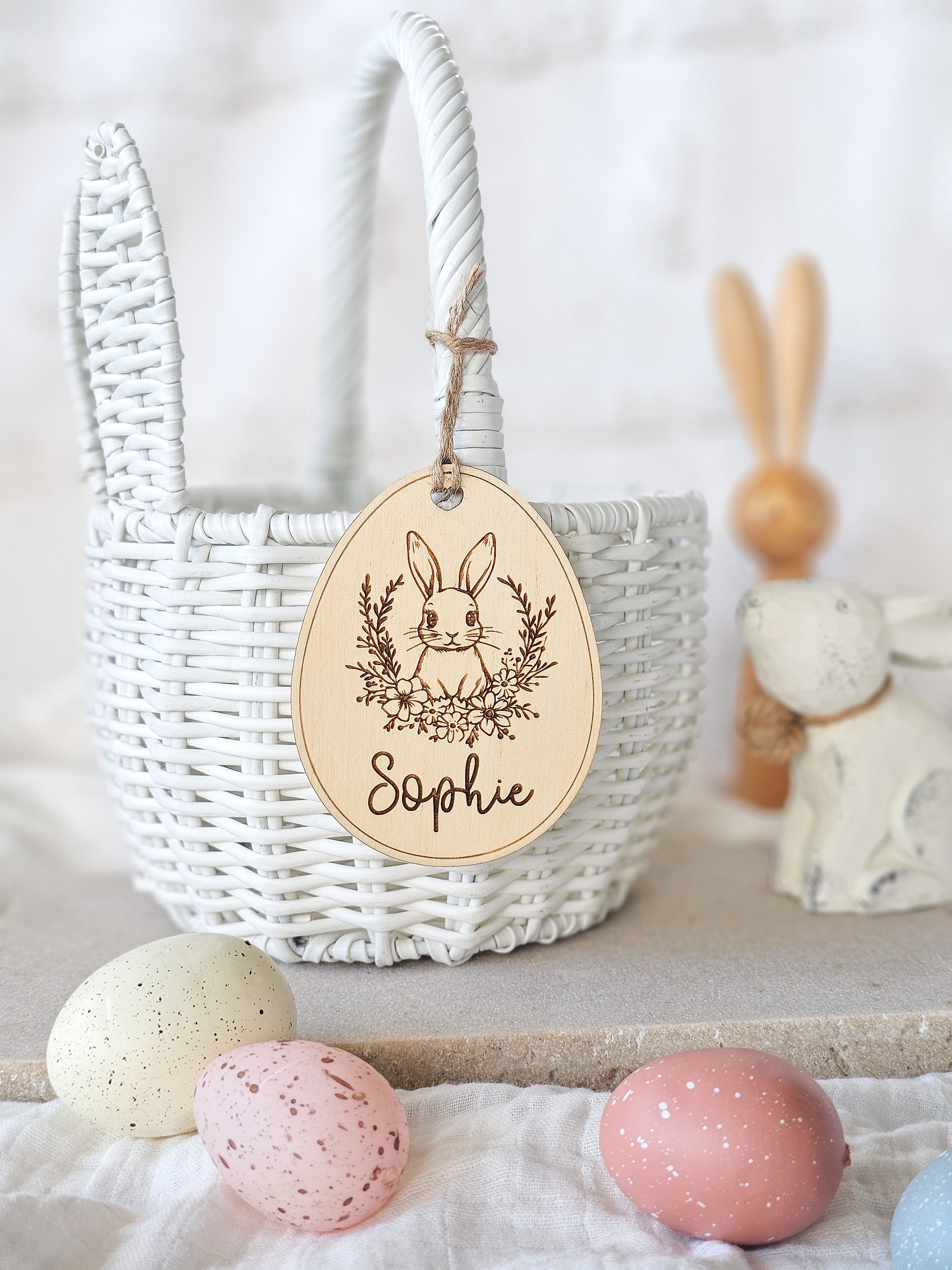 Personalised Timber Easter Basket Tag - Multiple Designs – Love, Abby