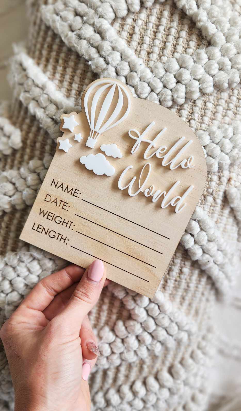 Hello World - Hot Air Balloon Arch – Love, Abby