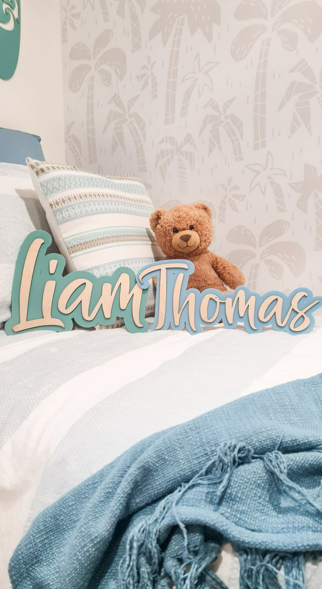 Layered Name Script - Acrylic Base – Love, Abby