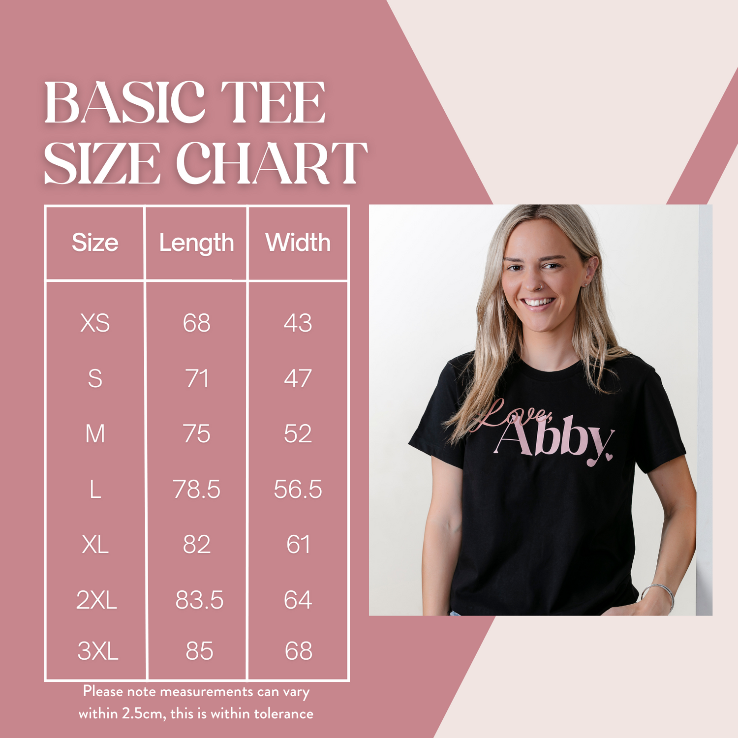 Love Abby Basic Tee Love Abby Love Abby Basic Tee Love Abby