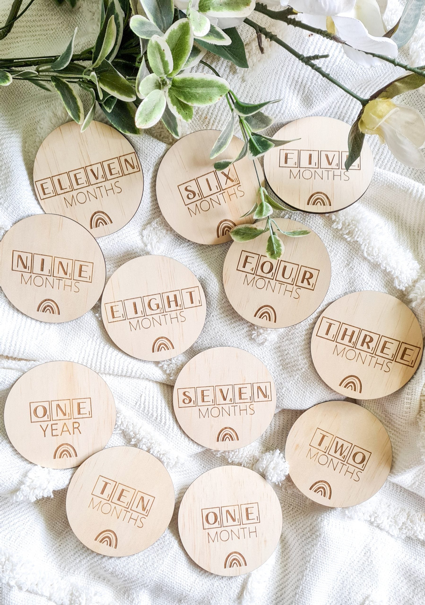 Scrabble Monthly Milestone Disc – Love, Abby