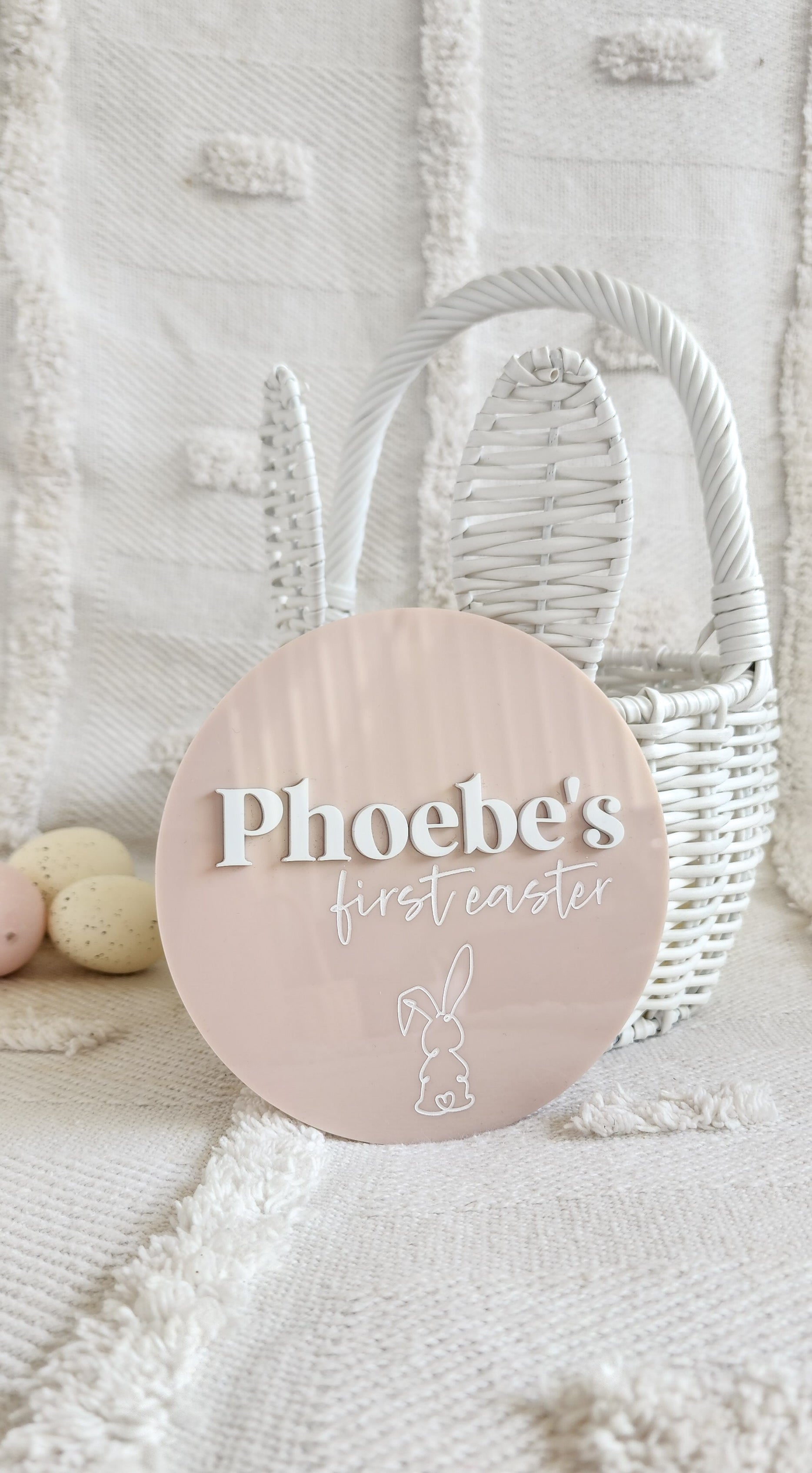 Acrylic First Easter Disc – Love, Abby